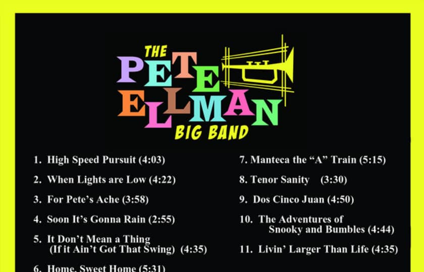 PETE ELLMAN BIG BAND The Venue Aurora Tickets | Tue 30 Apr 2024 - viagogo